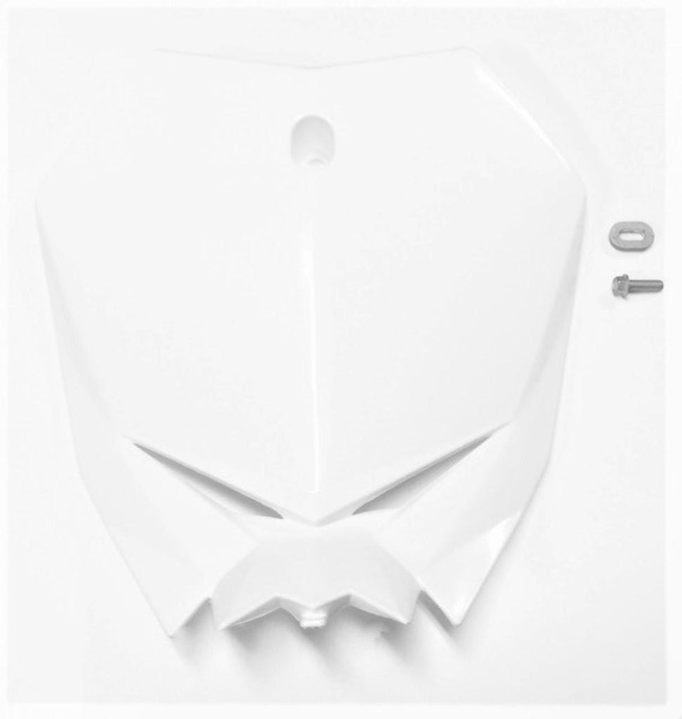 BETA MX Style Front Number Plate - WHITE – LEVEL 10 PERFORMANCE MOTORSPORTS