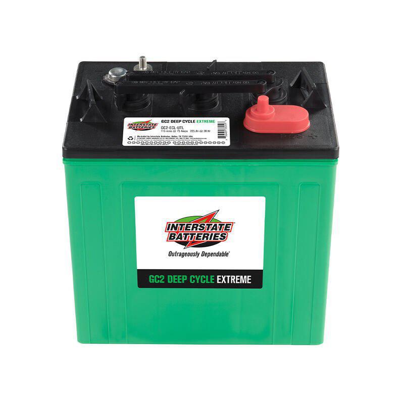 Interstate GC2 Deep Cycle Extreme 6-Volt Golf Cart Battery GC2-ECL-UTL ...